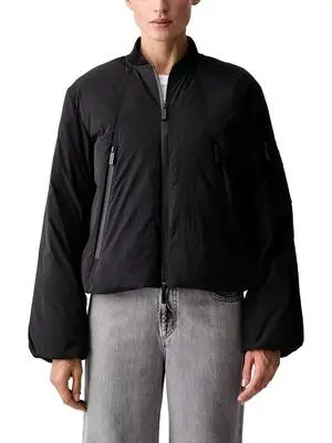 Armani Exchange Zip-up Bomber Jacket - Black