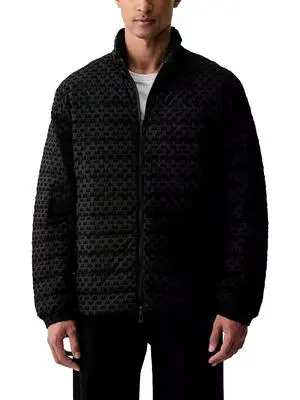 Armani Exchange Quilted Logo Jacket - Black
