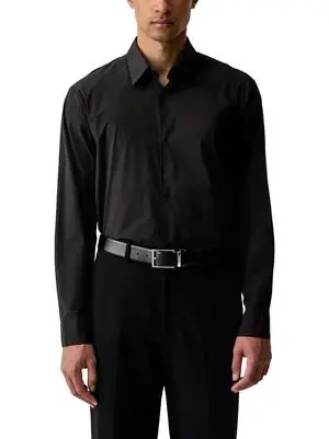 Armani Exchange Long-sleeve Button-up Shirt - Black