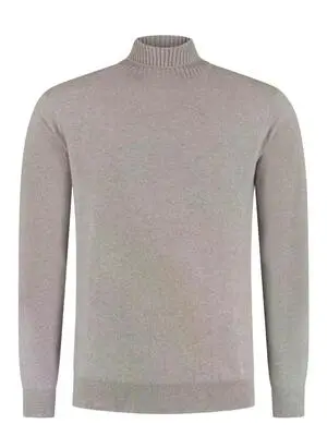 DORIANI CASHMERE Roll-neck Knitted Sweater - Grey