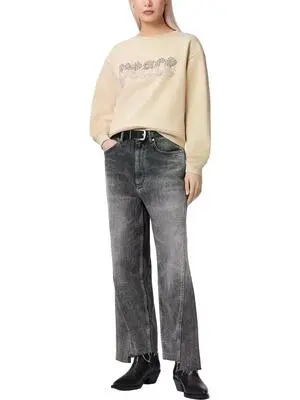 ALLSAINTS Peace Pippa Embellished Sweatshirt - Neutrals