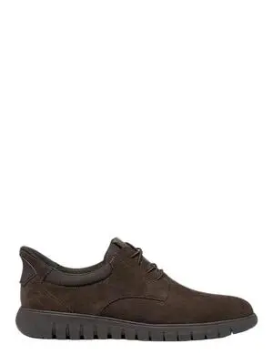 Geox Suede Lace-up Sneakers - Brown