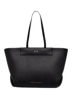 Armani Exchange Logo-detail Tote Bag - Black