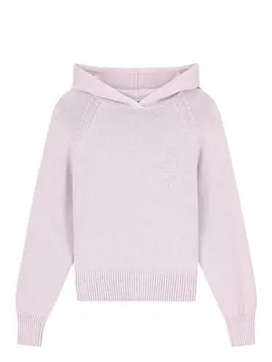 Armani Exchange Regular Fit Pullover In Knitted Cotton - Pink