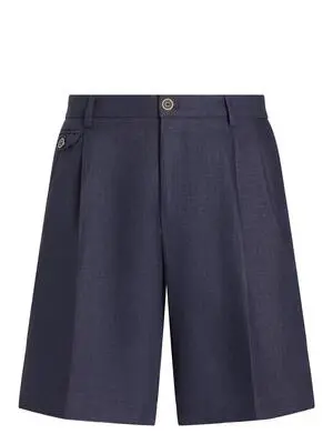 Dolce & Gabbana Linen Shorts Pants And Shorts - Blue