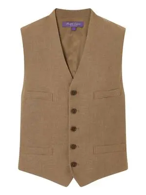 Ralph Lauren Jaiden Linen Vest - Brown