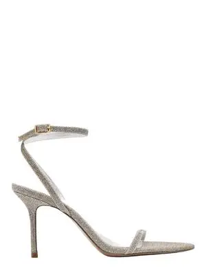 REISS Strappy Stiletto Sandals - Silver