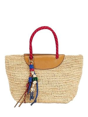 Madewell Raffia Mini Tote Bag - Tan