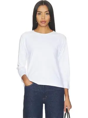 LESET Margo Baseball Tee In . Also - White