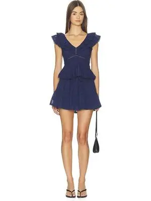 Heartloom Katy Ruffled Eyelit Trim Set - Navy