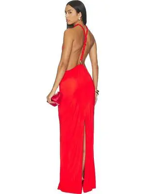 Retrofete Blodwen Dress In . Also - Red