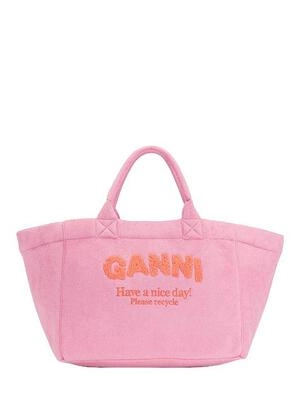 GANNI Xxl Shopper Beach Resort - Pink