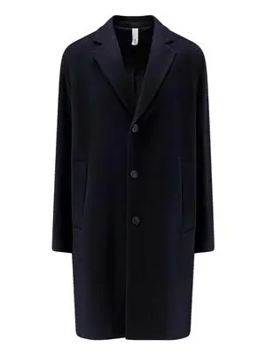 HEVO Hevo Cassano Virgin Sheep's Wool Coat Blue