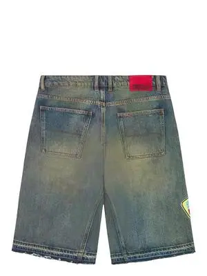 DIET STARTS MONDAY Venice Distressed Denim Shorts - Blue