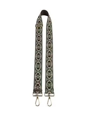 COCCINELLE Monogram Jacquard Shoulder Strap - Brown