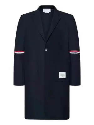 Thom Browne Single-button Coat - Blue