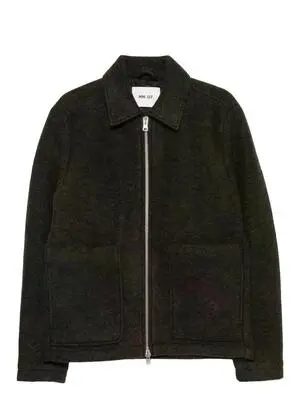 Nn07 Gael Zip-up Jacket - Brown