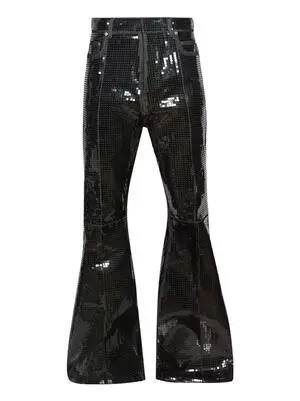Rick Owens Sequin-embellished Jeans - Black