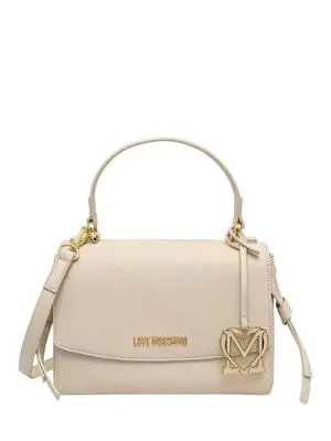 Moschino Logo-plaque Tote Bag - Neutrals