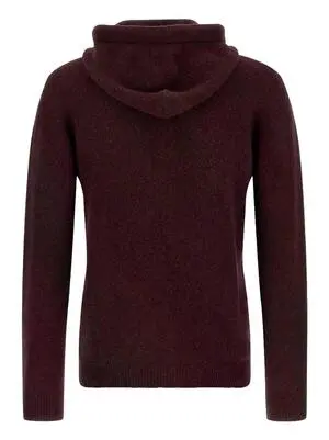 ROBERTO COLLINA Drawstring Hooded Sweater - Red