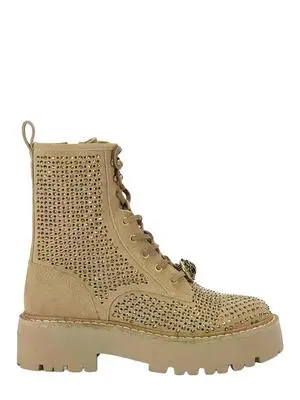 Kurt Geiger Chelsea Perforated Boots - Neutrals