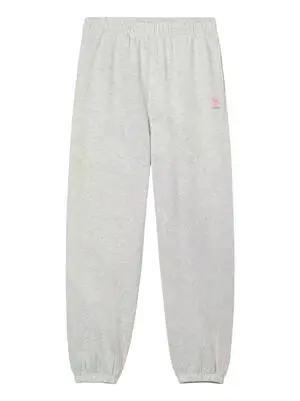 FINGERCROXX Logo-embroidered Elasticated Track Pants - Grey