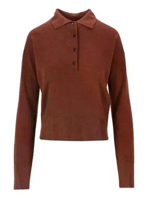 Barena Venezia Pearl Knitted Polo - Brown