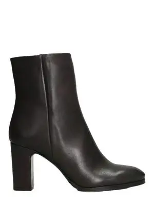 JULIE DEE Block-heel Ankle Boots - Brown
