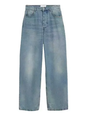 AMI Paris Baggy-fit Cotton Jeans - Blue