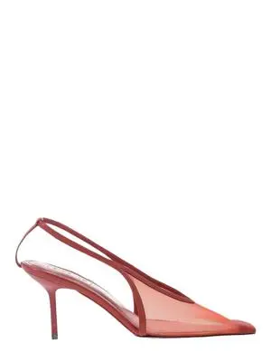 ARMARIUM Evelina Square-toe Slingback Pumps - Red