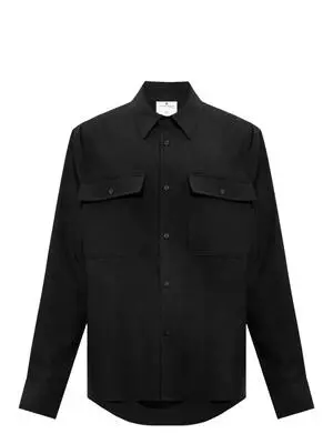 COURREGES Twill Workwear Shirt - Black