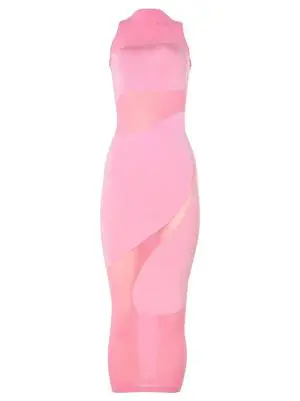 Wolford Panel-shade Midi Dress Pink