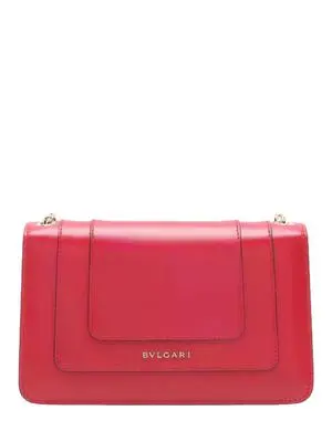 BVLGARI 2010-2026 Small Calfskin Serpenti Forever East West Shoulder Bag - Red