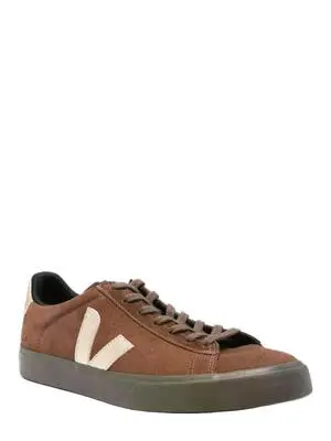 VEJA Suede Logo Patch Sneakers - Brown