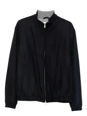 LARDINI Zip-up Bomber Jacket - Blue