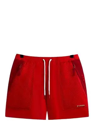 Kith X Columbia Wind Mesh-panelled Drawstring Track Shorts - Red