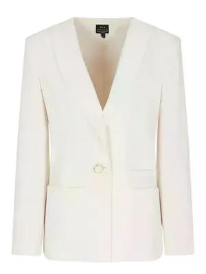 Armani Exchange Single-breasted Blazer - Neutrals