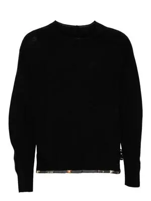 Undercover Button-fastening Knitted Sweater - Black