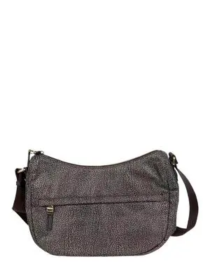 Borbonese B-club Op-print Zip-fastening Shoulder Bag - Grey