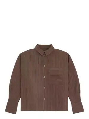 WRSTBHVR Vertical Stripe Blouse - Brown