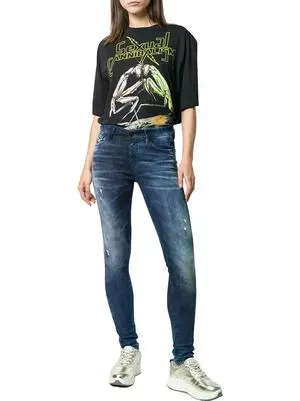DIESEL® Slim Faded Denim Jeans - Blue