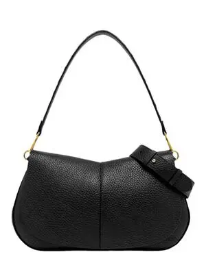 GIANNI CHIARINI Helena Grained Leather Clutch Bag - Black