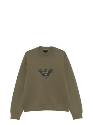 Emporio Armani Logo Cotton Sweatshirt - Green