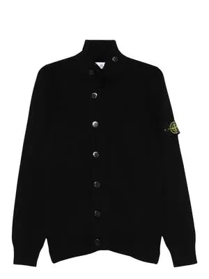 Stone Island Stone Island Wool Cardigan Blue