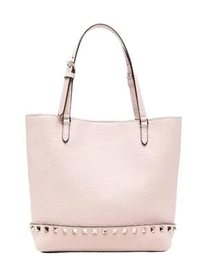 Valentino Garavani Rockstud Small Leather Tote - Pink