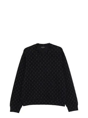 Emporio Armani Logo Cotton Sweatshirt - Blue