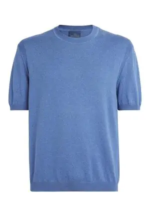 Paul & Shark Silk-cotton T-shirt - Blue