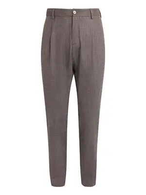 Paul & Shark Lucca Chinos In Loro Piana Jersely Fabric - Grey