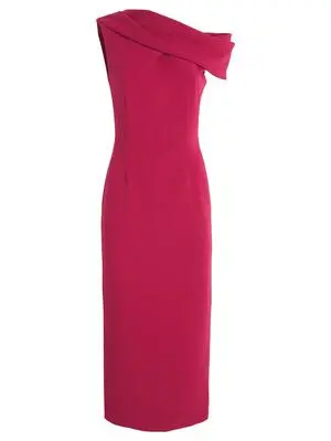 Roland Mouret Asymmetric Midi Dress - Pink