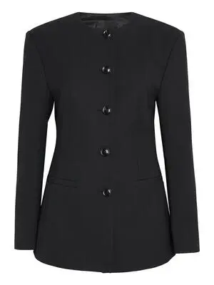 ANINE BING Collarless Huda Blazer - Black